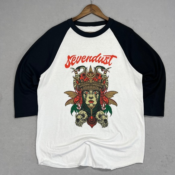 Shirts | Sevendust Shirt Mens Large Queen Snake Skull Rock Music Band ...